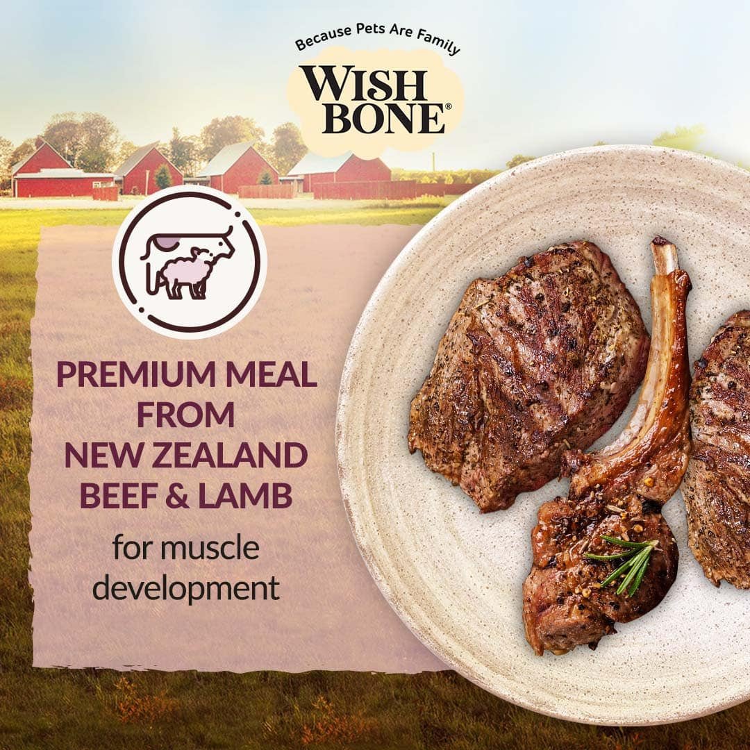 Wishbone Graze New Zealand Beef and Lamb, Gluten Free, Grain Free Dry ...